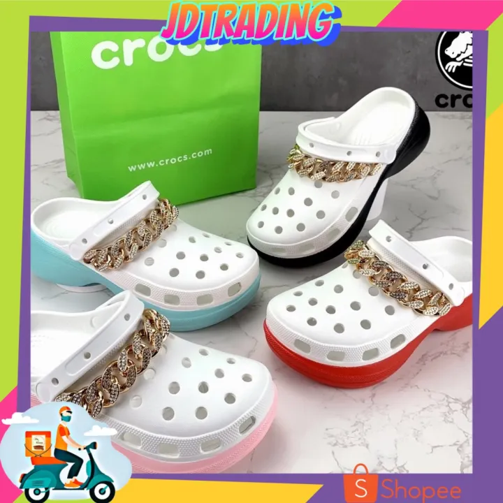 Crocs Bae Clogs Wedge Chain | Lazada PH