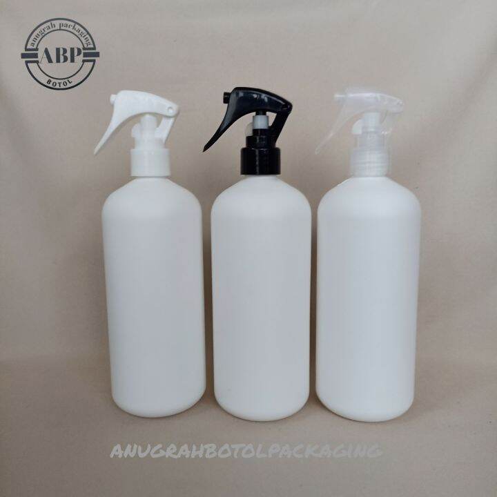 Botol Spray trigger 500 ml Hdpe putih Tutup mini trigger burung / botol kispray 500 ml putih ...