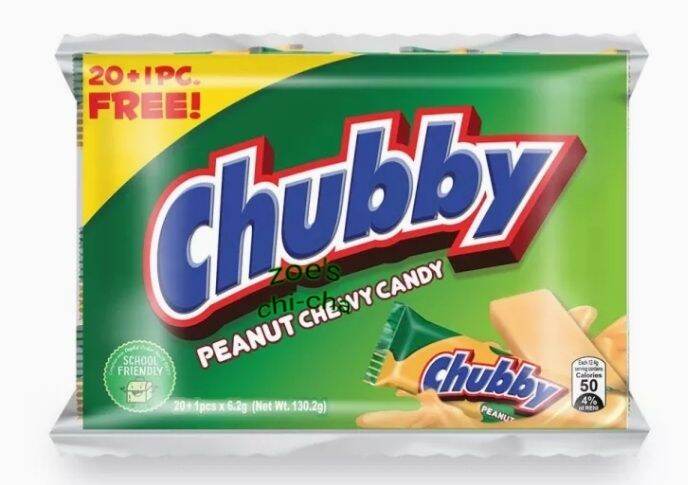 CHUBBY PEANUT CHEWY CANDY | PEANUT FLAVOR | 20 PIECES | Lazada PH