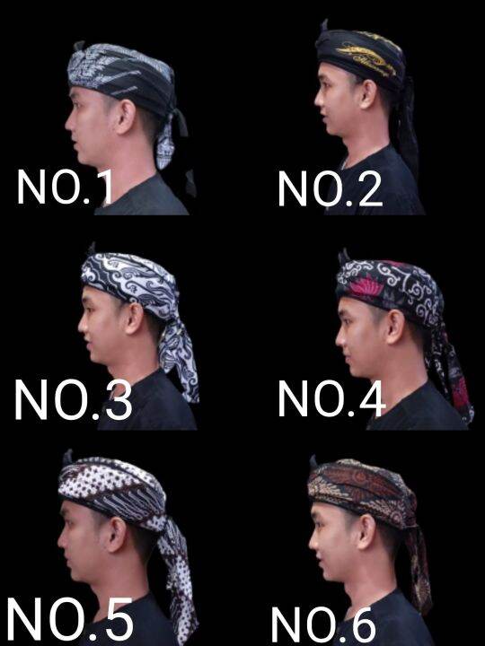 Topi blangkon pria kekinian model udeng jawa Sunda terbaru motif batik ...