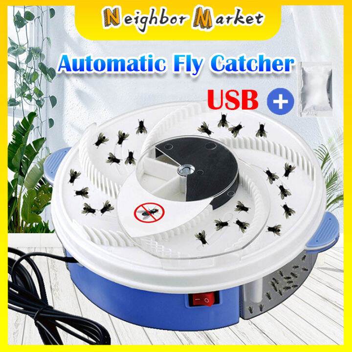 Automatic Flycatcher Fly Trap Pest Reject Control Catcher Mosquito ...