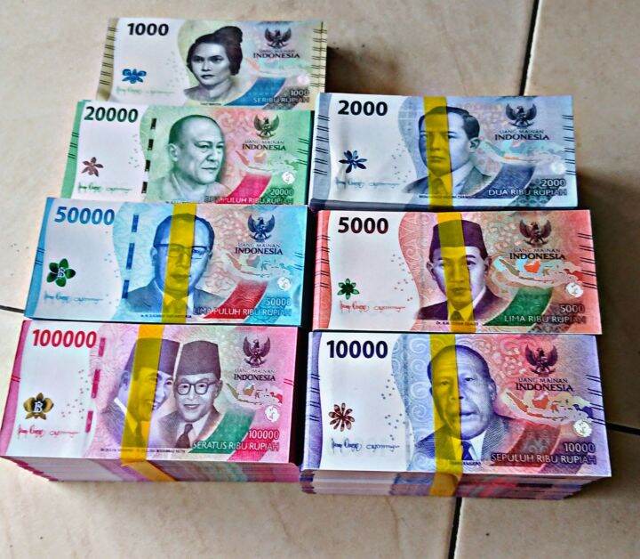 50 LEMBAR UANG MAINAN MIRIP ASLI TERBARU/ UANG MAINAN BUAT MAHAR VERSI ...