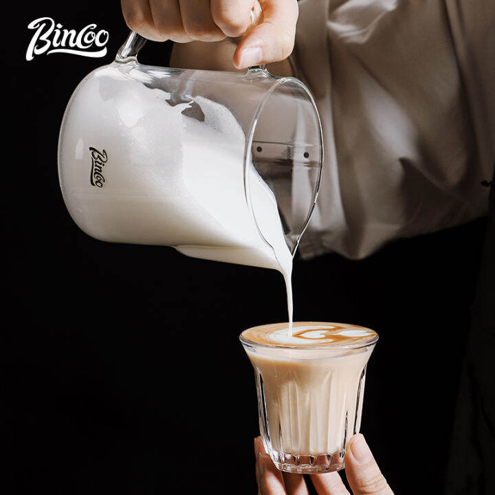 Bincoo หม้อสติ๊กเกอร์พูลฟลาวเวอร์กระจกโปร่งแสงปากแหลมถังรีดนมนูนพร้อมถ้วยวัดสติ๊กเกอร์พูลฟลาว ...