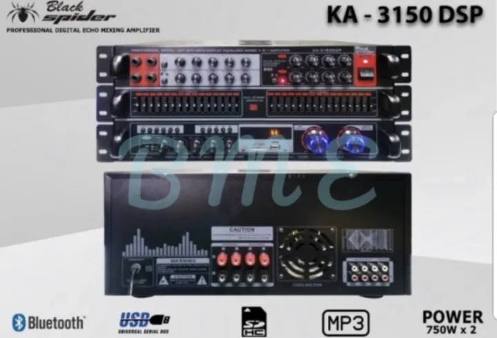 AMPLIFIER KARAOKE BLACKSPIDER KA 3150 DSP AMPLI BLACK SPIDER KA3150DSP | Lazada Indonesia