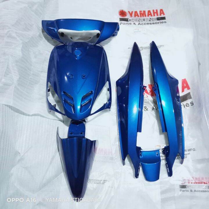 body set Mio sporty warna biru bodi fulset Mio gen pertama warna biru ...