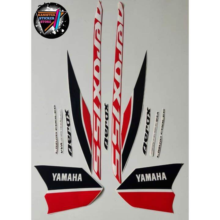 striping stiker aerox 155 2020 merah putih sticker list body motor ...