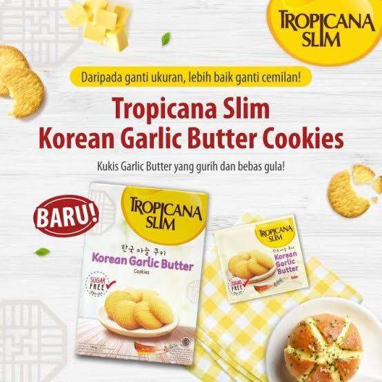 Biskuit Diet Tropicana Slim Korean Garlic Butter Cookies 100gr | Lazada ...
