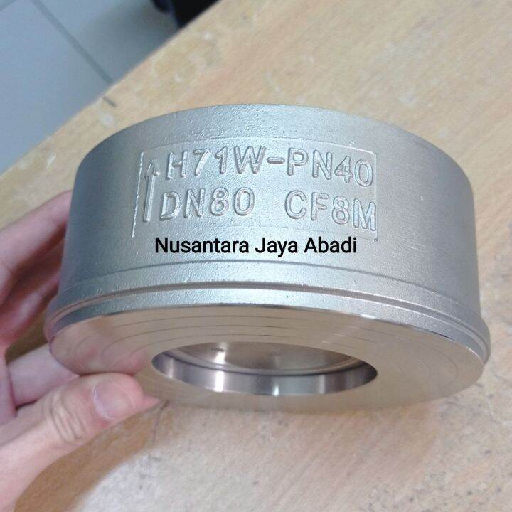 Disco Wafer Check Valve Stainless 316 PN 40 3 " inchi DN 80 | Lazada ...