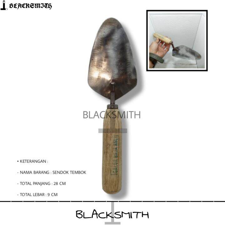 Sendok tembok panjang 28cm lebar 9 cm galur - Sendok semen - Sendok ...