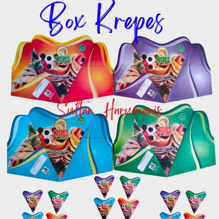 bungkus krepes kemasan krepes leker wadah krepes paper lunch kertas ...