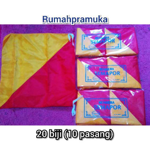 bendera semapur 20pcs ( 1kodi ) /10pasang bendera semaphore pramuka ...
