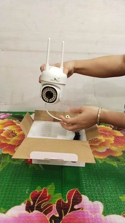 HOME MALL 5G-i8 8MP กล้องวงจรปิดกันน้ำไร้สาย รุ่นFULL Color Wifi PTZ ...