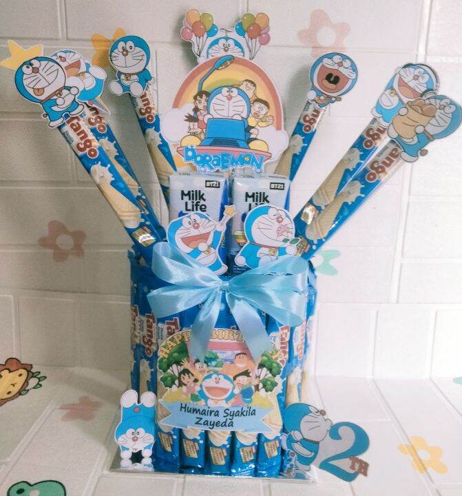 Bucket snack (tart snack tower) / kue ulang tahun snack bisa tarik uang ...