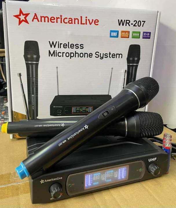 🌻AMERICAN LIVE🌻WR-207 Professional Heavy Duty Dual Wireless Microphone ...