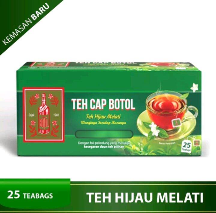 Teh Celup Cap Botol 25 Tea bag Kotak Hijau | Lazada Indonesia