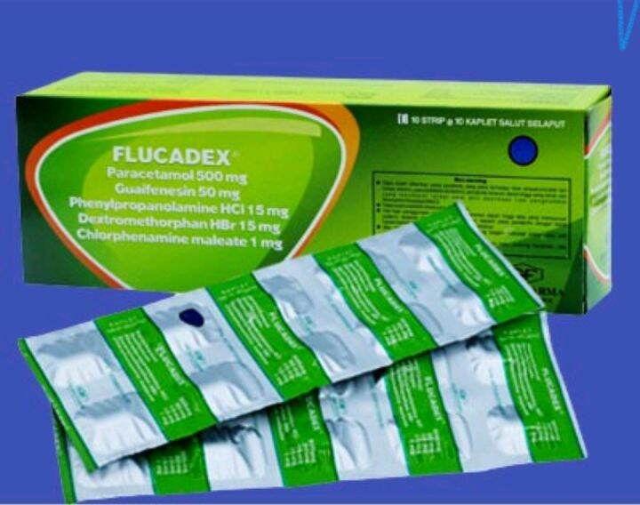 FLUCADEX,tablet batuk/flu.harga/lmbar 10tablet | Lazada Indonesia