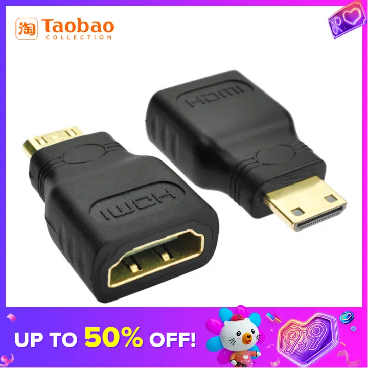 Mini HDMI Head Small to Large Mini to Standard HDMI Adapter Canon Nikon ...