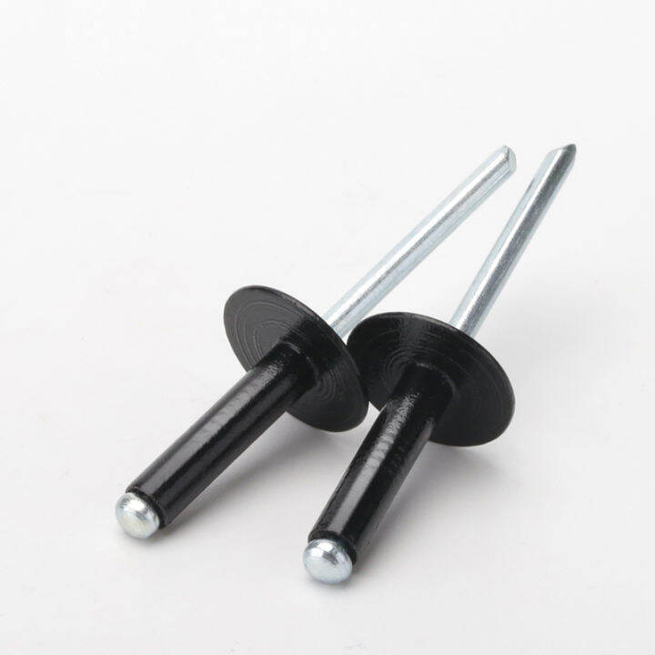 Black Large Hat Open Core Pulling Aluminum Rivet Metal Pull Rivet Pull ...