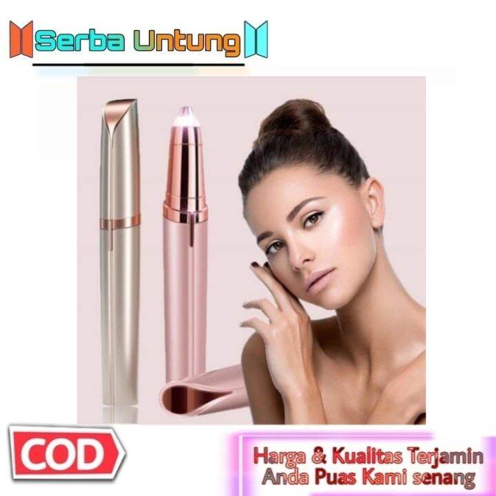 (PAKAI BOX) Alat Cukuran Pencukur Flawless Brows Cukuran Alis Elektrik ...