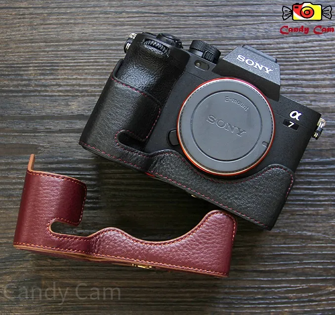 Half case เคสหนัง หนังแท้ Sony A7M4 A7mark4 A7IV A7Siii A1 | Lazada.co.th