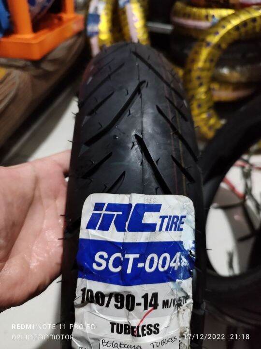 Ban IRC SCT-004 100/90-14 Tubles - Ban Belakang Yamaha Lexi/Ban ...