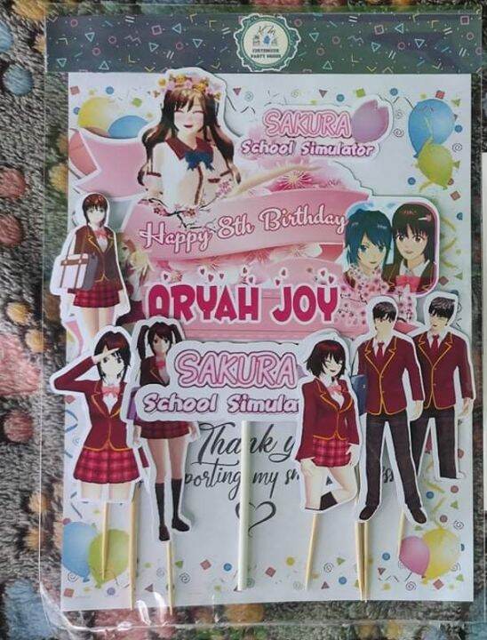Sakura School Simulator Customize Cake Topper | Lazada PH