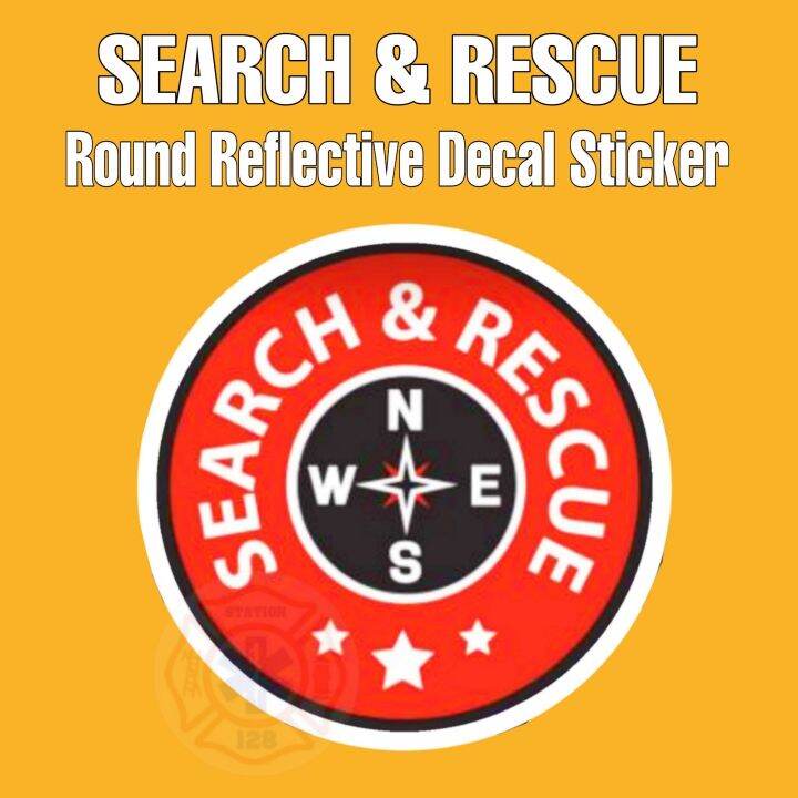 Decal Search & Rescue 3M Reflectorized Sticker | Lazada PH