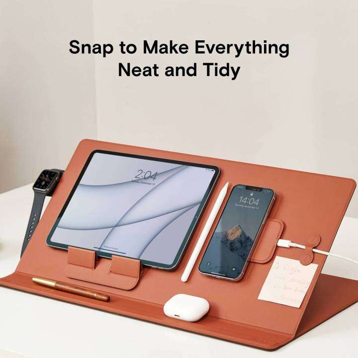 MOFT Multifunctional Desk Mat Water-resistant PU Leather, Multi-angle ...