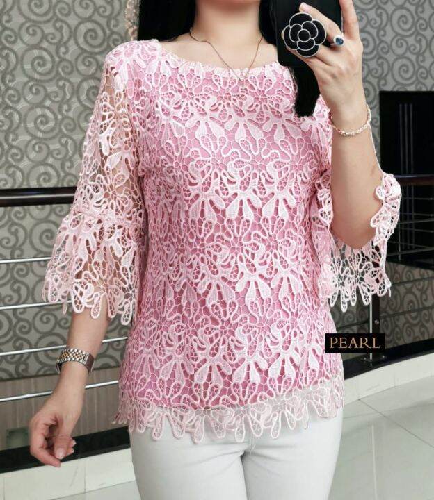 Blus Brokat Premium | Lazada Indonesia