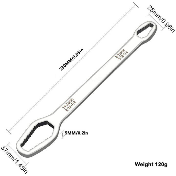 【🇲🇾Stock 】15 in 1 Multifunctional Torx Wrench 8-22mm Self-Tightening Universal Adjustable ...
