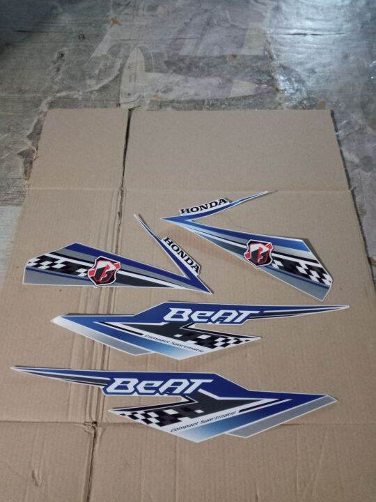 stiker striping full body honda beat new beat digital full putih tahun ...