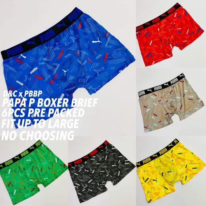 PAPA P BOXER (6 PCS PRE PACKED) | Lazada PH