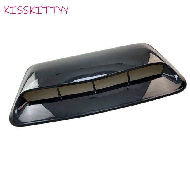 Universal Black Air Flow Intake Hood Scoop Body Kit Decorative ...