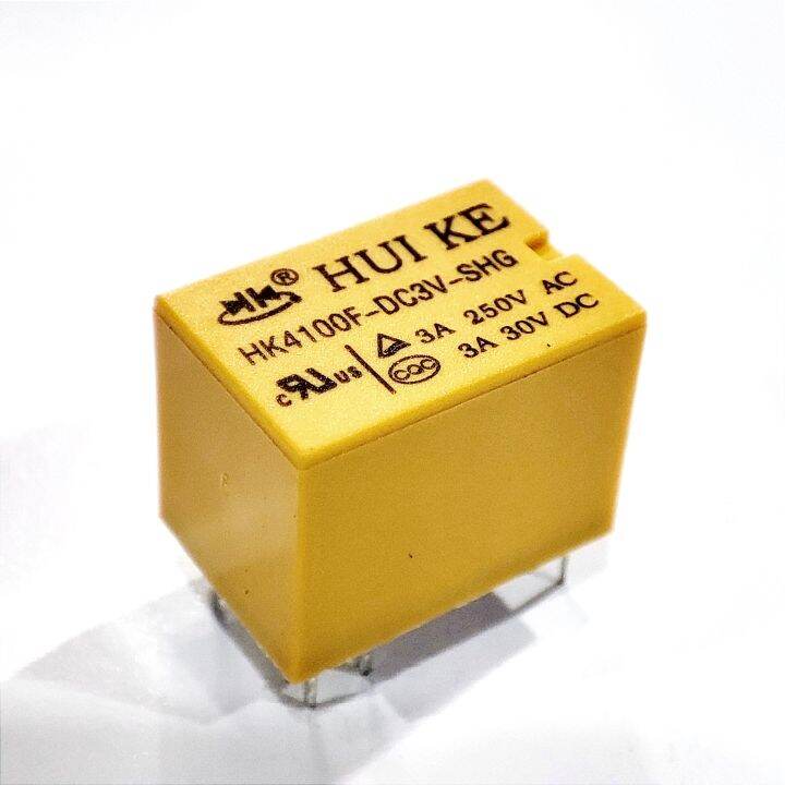 รีเลย์ Relay 3V 3A 6 ขา (1-10ชิ้น) HK4100F-DC3V-SHG รีเลย์รถกระป๋อง ...