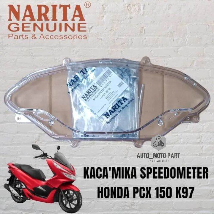 kaca mika speedometer kilometer pcx 150 K97 set tombol non original ...