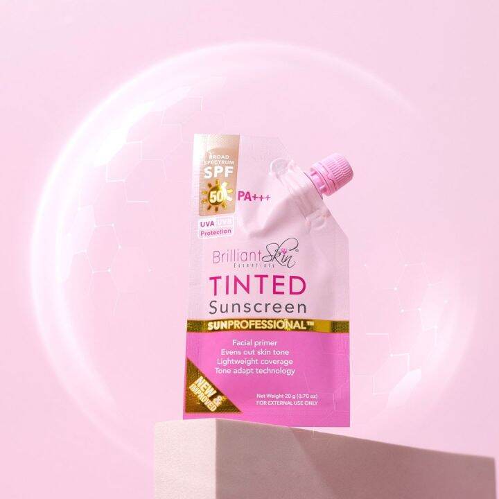 TINTED SUNSCREEN + FONDATION spf 50 BRILLIANT SKIN ORIGINAL | Lazada ...
