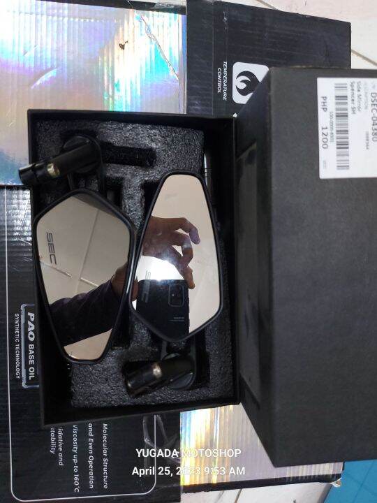 SEC SIDE MIRROR SPENCER BLACK | Lazada PH