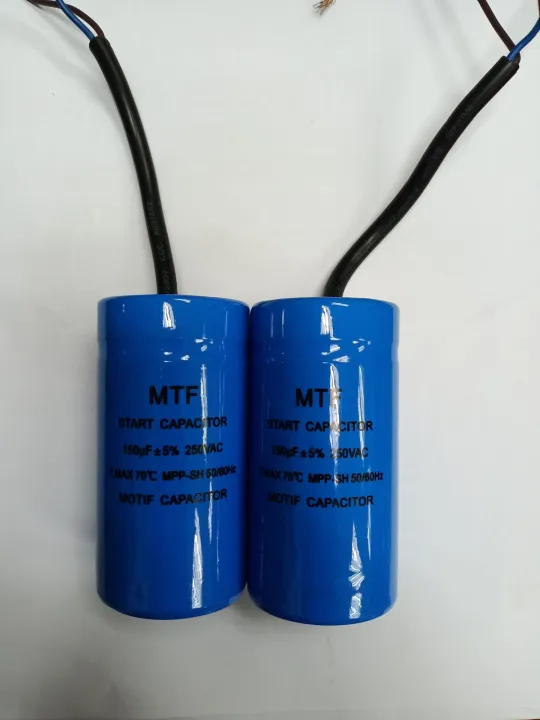 MTF Starting Capacitor 250Vac 150UF With Cable(42X80MM) | Lazada