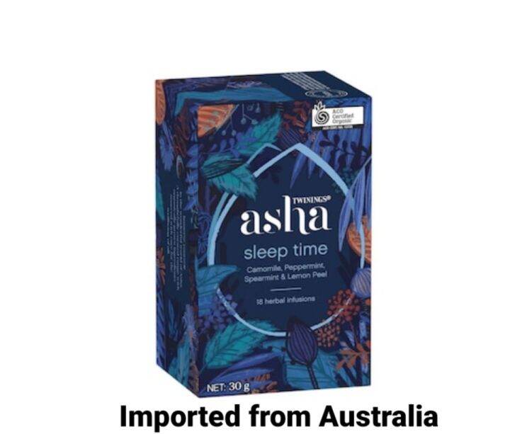 Twinings Organic Asha Sleep Time Camomile, Peppermint Spearmint Lemon ...