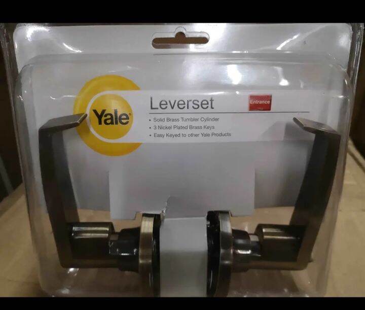 YALE LEVER HANDLE TUBULAR LOCKSETS STRAIGHT HANDLE MODEL VL5387 US 5 ...