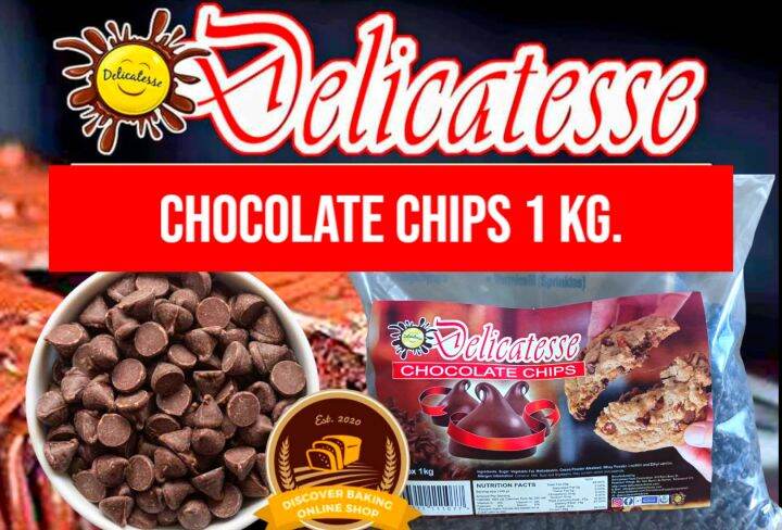Delicatesse Semi-Sweet Chocolate Chips Baking Chips 1kg | Lazada PH