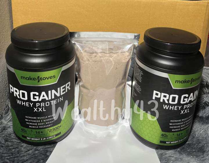 Pro Gainer Whey Protein ขนาด 1Ibs รสช็อคโกแลต เวย์โปรตีนสีเขียว สูตร ...