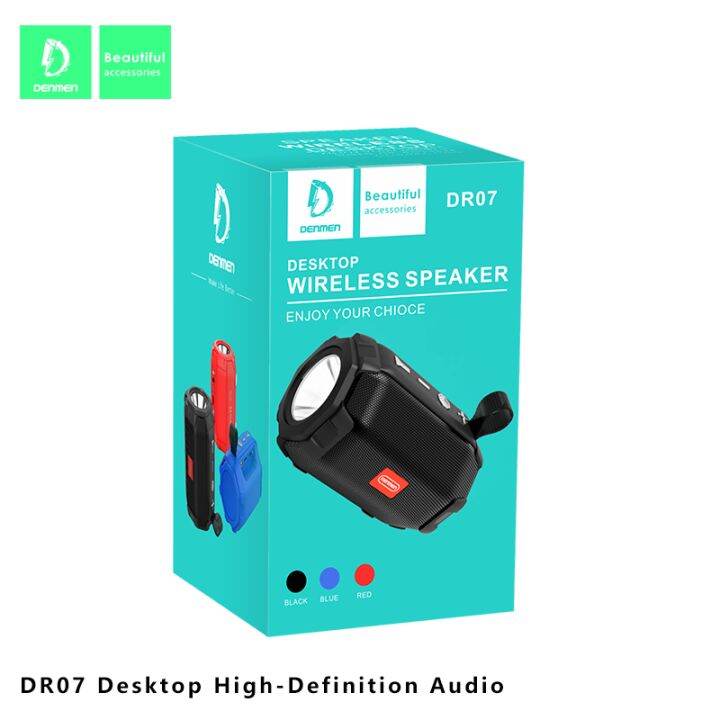 Denmen DR07 Bluetooth Speaker Wireless with Flashlight | Lazada