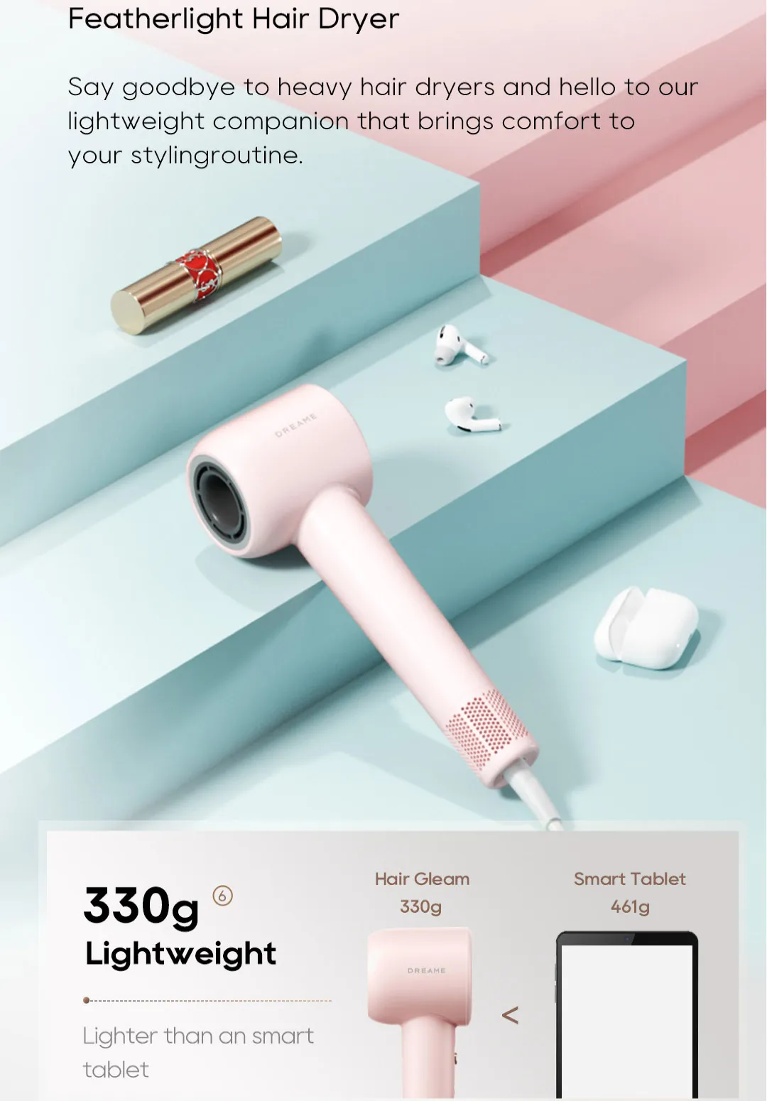Dreame Hair Dryer Gleam - Vivid Concepts