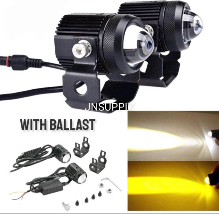 [1 SET] DOUBLE COLOR MINI DRIVING LIGHT MDL FOR MOTORS TWO COLORS HEAVY ...