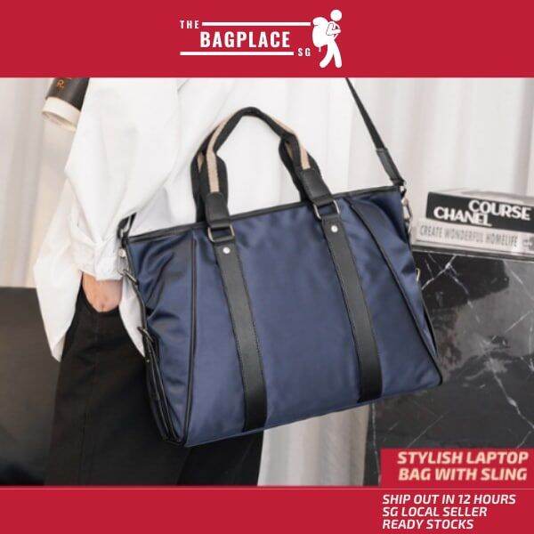 "SG SELLER" TheBagPlace Stylish Laptop Bag with Sling or Hand carry ...