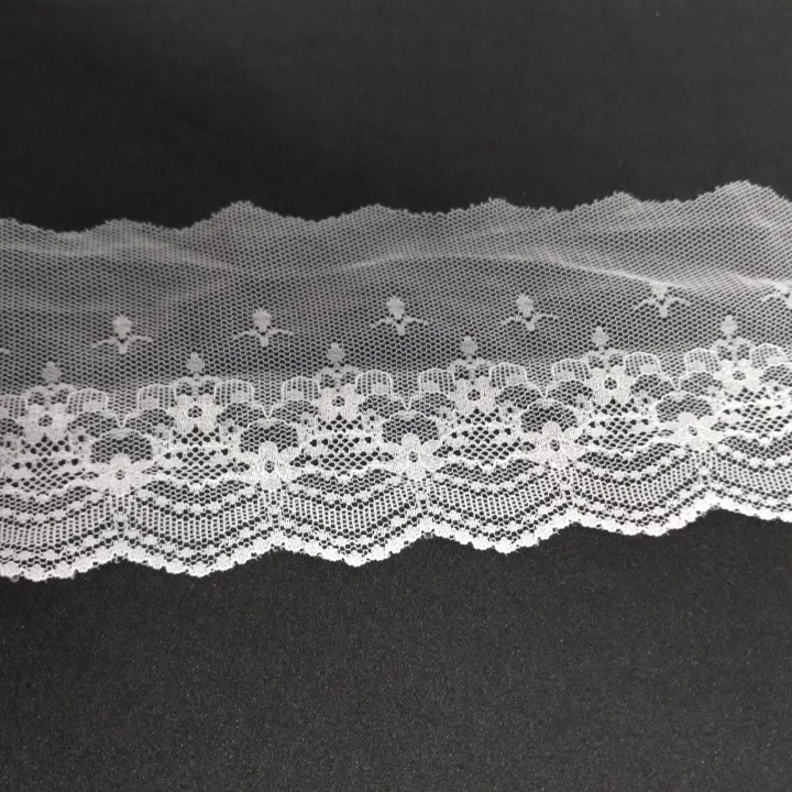 renda tile warna putih bw permeter ukuran 7cm | Lazada Indonesia