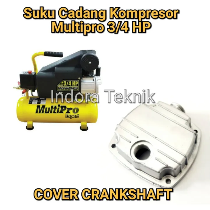 Cover Depan Kruk As Kompresor Multipro 3/4 HP - Penutup Bak Oil - Spare ...