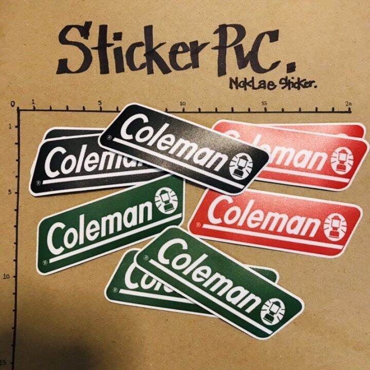 Sticker coleman waterproof สติ๊กเกอร์โคแมน แคมปิ้ง | Lazada.co.th
