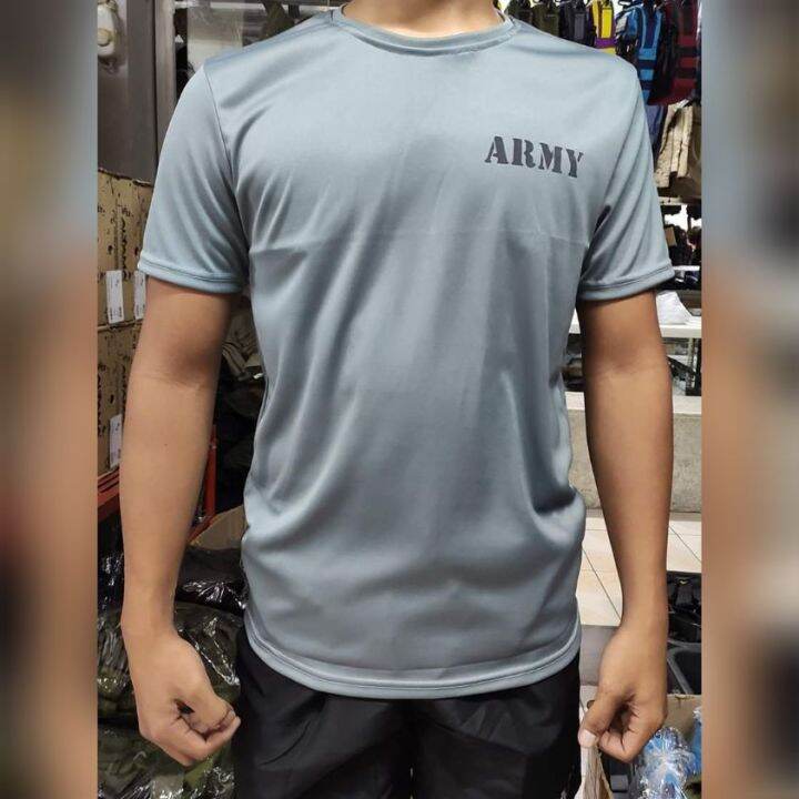 Active Dry Grey TShirt Army Print | Lazada PH